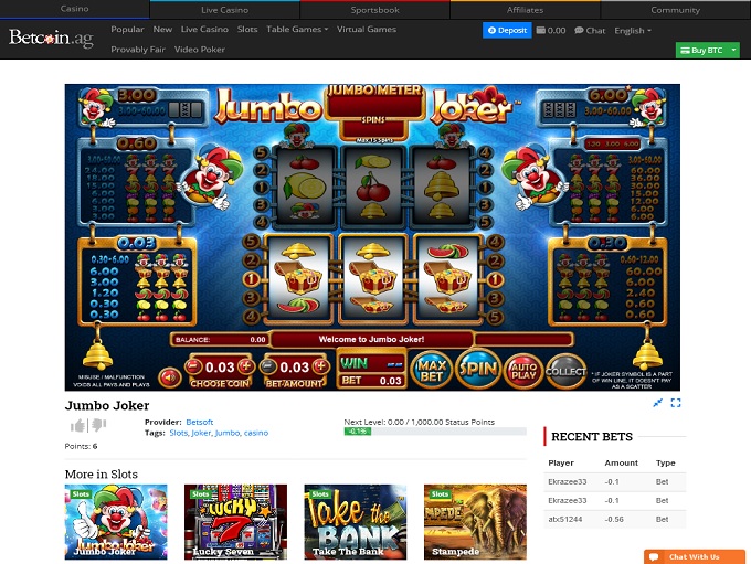 Betcoin.ag Casino Online Casino Review