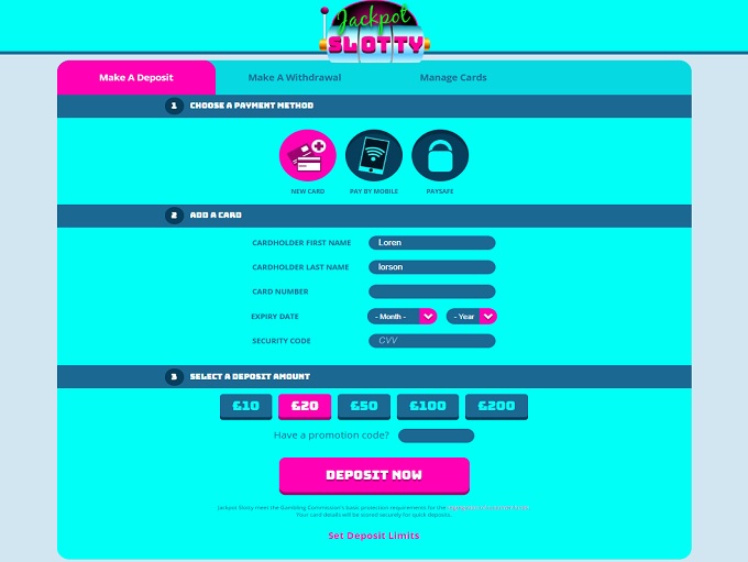 Jackpot Slotty Online Casino Review