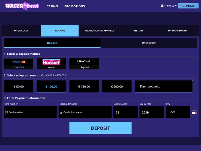 Wager Beat Casino Online Casino Review