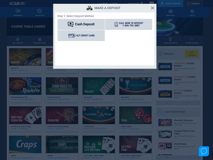 Betus Casino Online Casino Review