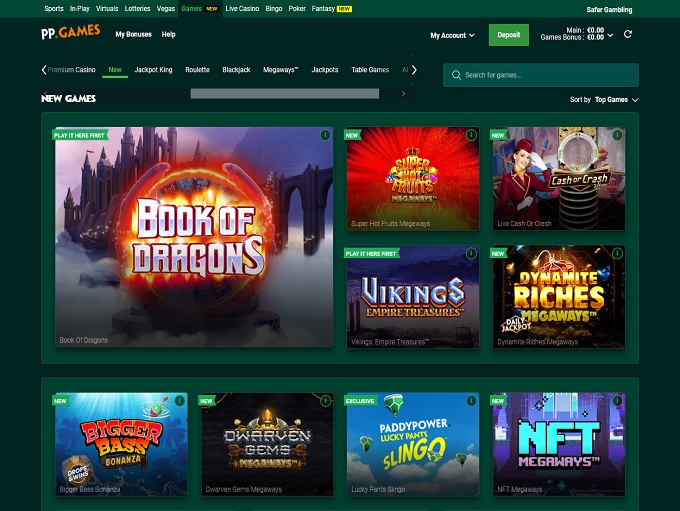 Paddy Power Casino Online Casino Review