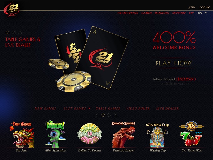 21Grand Casino Online Casino Review