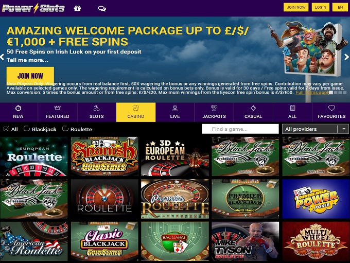 Power Slots Online Casino Review