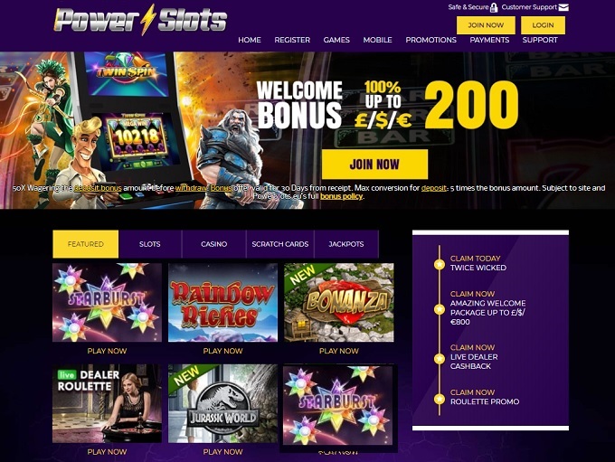 Power Slots Online Casino Review
