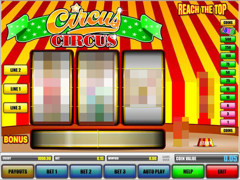 Play Circus Circus Video Slot from B3W for Free