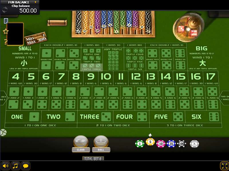 Play Sic Bo Table from GamesOS for Free