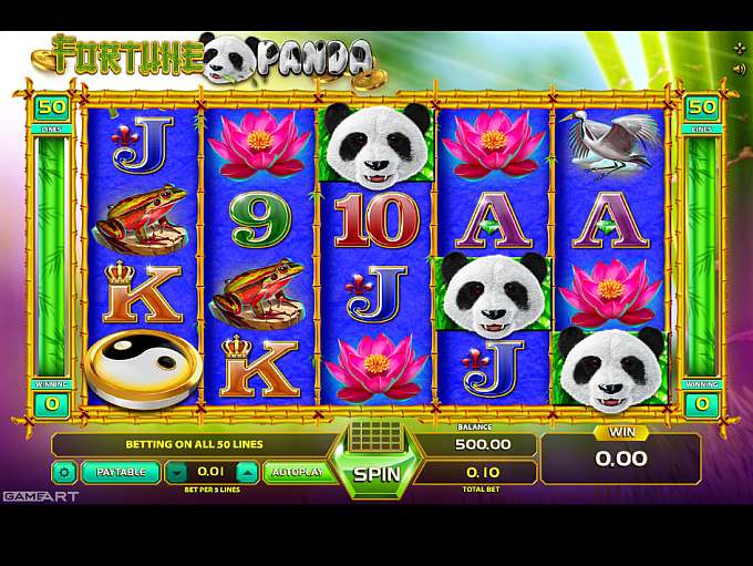 Play Fortune Panda Video Slot from GameArt for Free