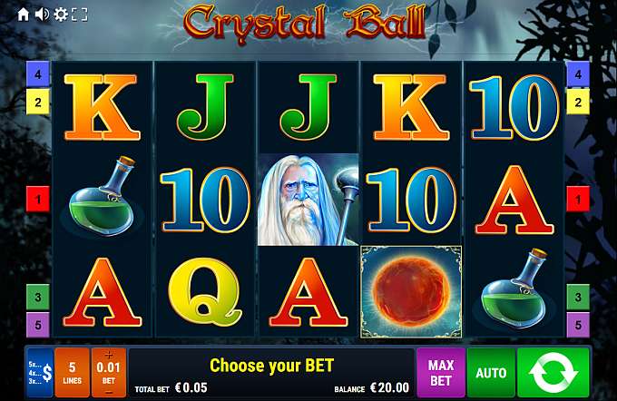 Play Crystal Ball Video Slot from Gamomat for Free