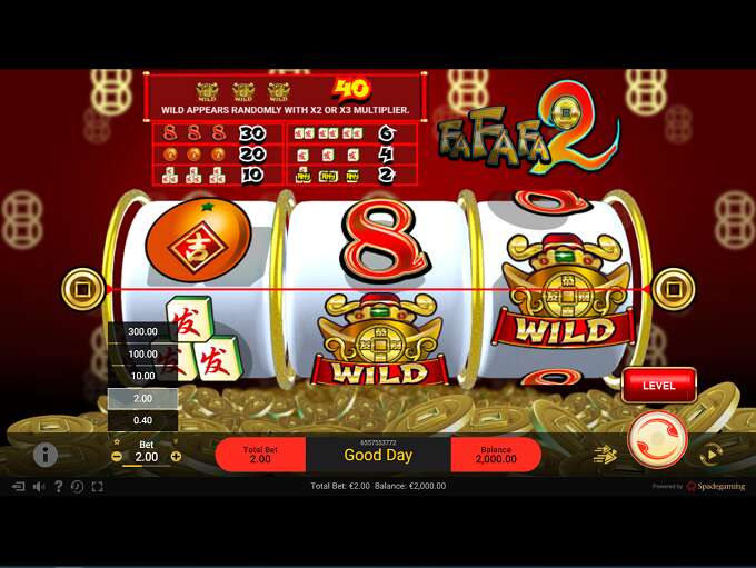 Play FaFaFa 2 Video Slot from Spadegaming for Free