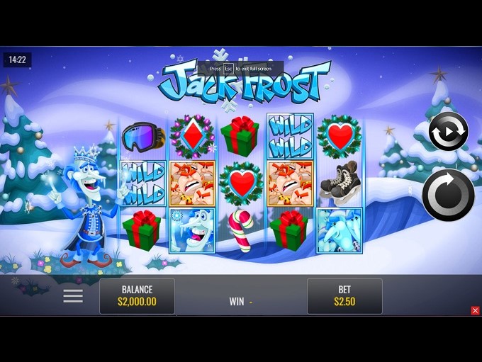 Play Jack Frost Video Slot from Rival for Free