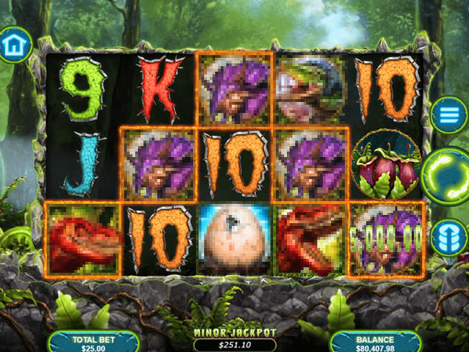 Play T Rex II Video Slot from Real Time Gaming for Free