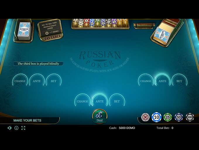 Play Russian Poker Table from Evoplay Entertainment for Free