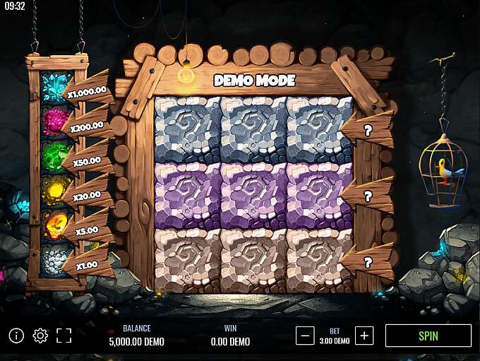 Play Gem Miner Video Slot from Expanse Studios for Free