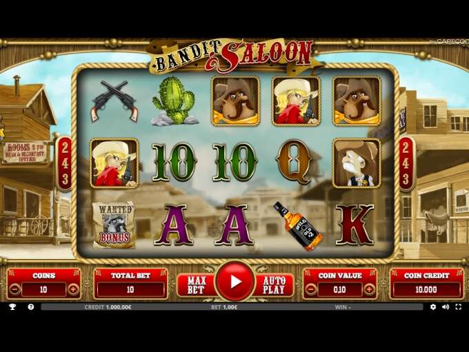 Play Bandit Saloon Video Slot from Capecod Gaming for Free