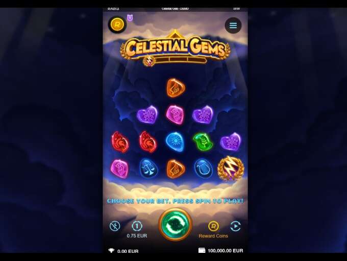 Play Celestial Gems Video Slot from Radi8 Games for Free
