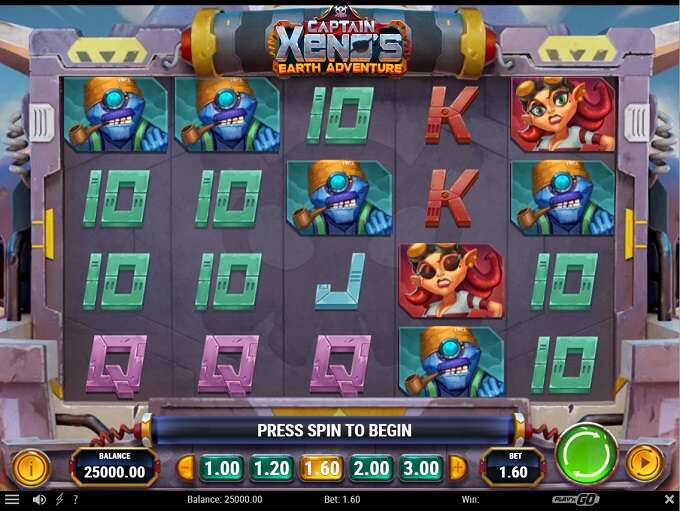 Play Captain Xeno's Earth Adventure Video Slot from Play n GO for Free