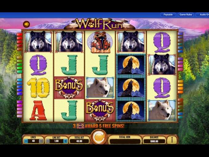 Play Wolf Run Video Slot from IGT for Free