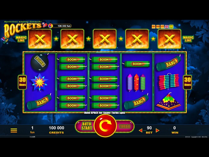 Play Rockets Video Slot from Belatra Games for Free