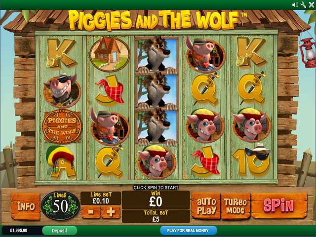 Play Piggies and the Wolf Video Slot from Playtech for Free
