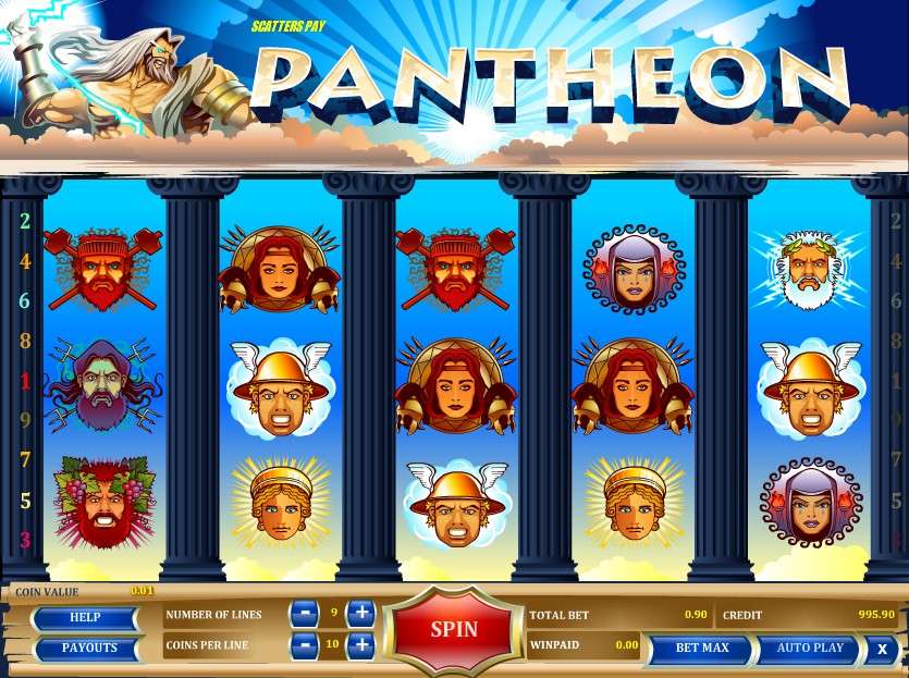 Play Pantheon Video Slot from B3W for Free