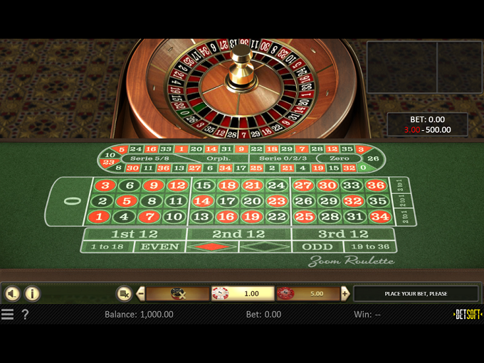 Play Zoom Roulette Roulette from BetSoft for Free