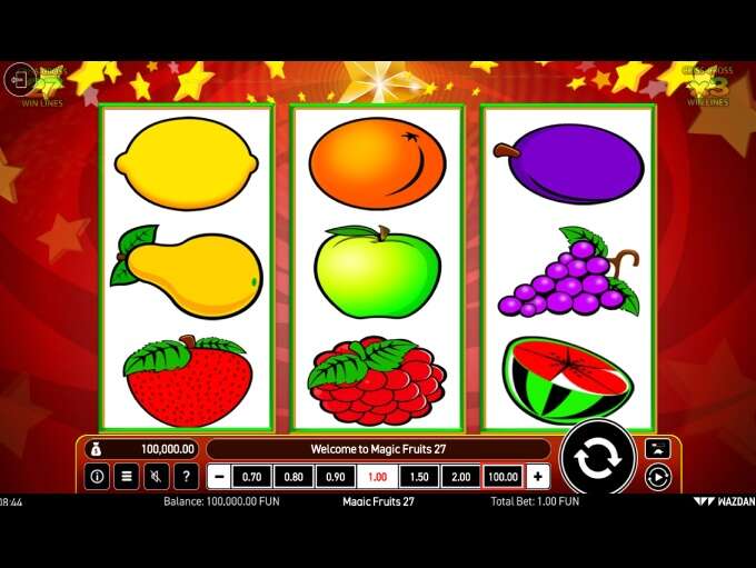 Play Magic Fruits - 27 Lines Video Slot from Wazdan for Free