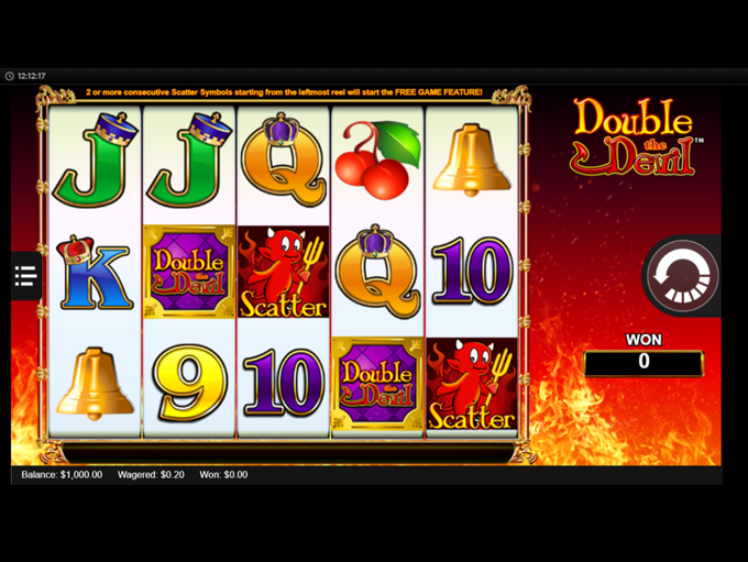 Play Double the Devil Video Slot from Cadillac Jack for Free
