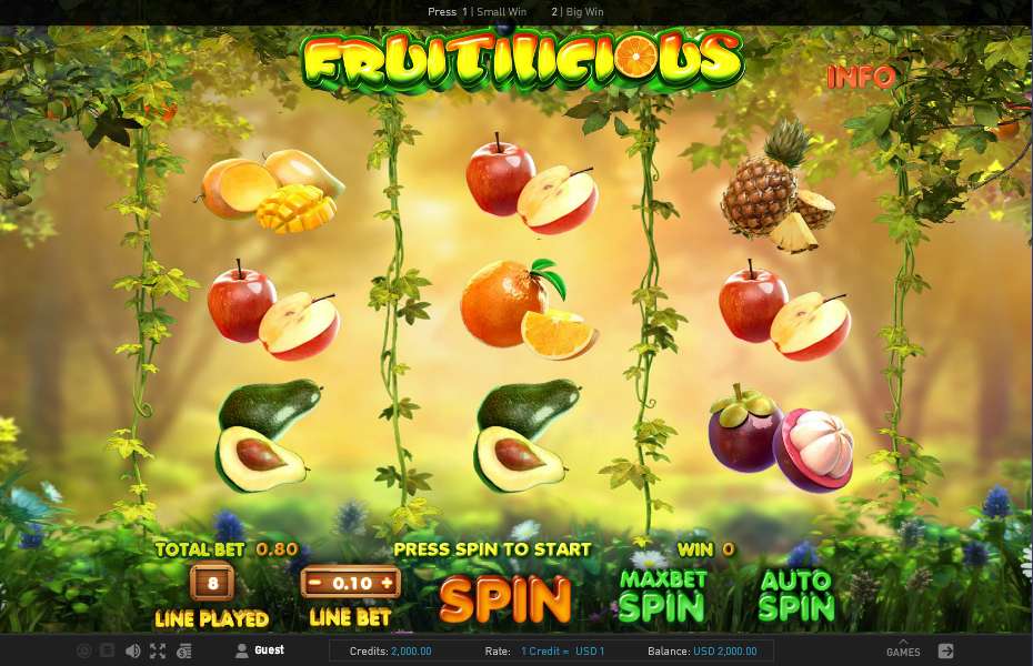 Play Fruitilicious Video Slot from Gameplay Interactive for Free