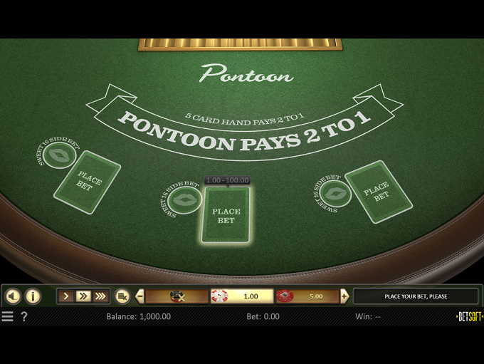 Play Pontoon Table from BetSoft for Free